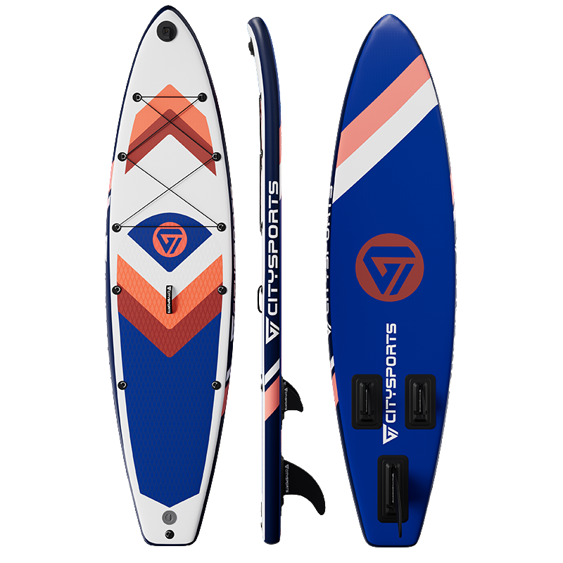 CITYSPORTS Inflatable SUP Board – 320×81×15 cm, 150 kg Capacity ...